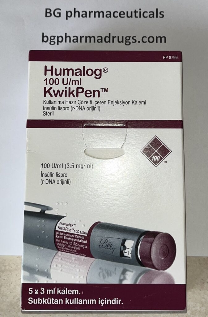Humalog KwikPen – BG pharmaceuticals